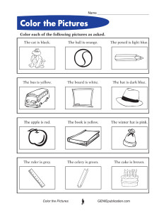 Géniepublication | Catalogue | Color the Pictures