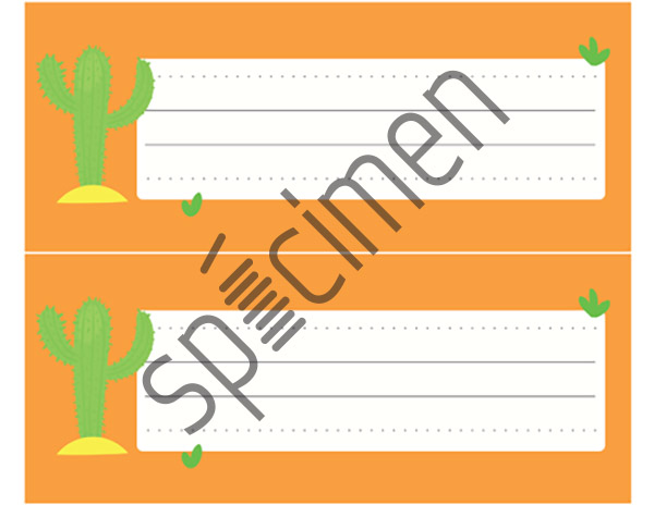 Géniepublication | Catalogue | Noms pour les pupitres - Cactus