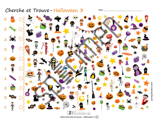 Géniepublication | Catalogue | Cherche et trouve – Halloween 3