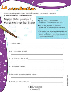 Géniepublication | Catalogue | La coordination