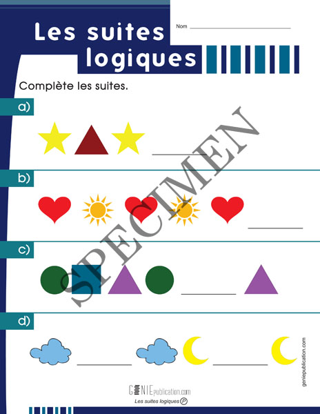 Géniepublication | Catalogue | Les suites logiques