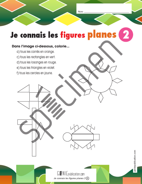 Géniepublication | Catalogue | Je connais les figures planes 2