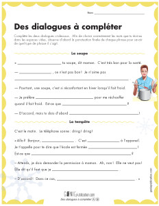 Géniepublication | Catalogue | Des dialogues à compléter