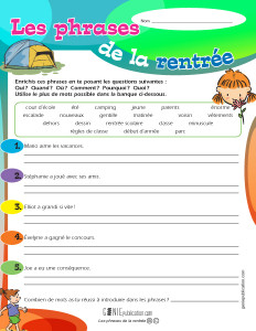 Géniepublication | Catalogue | Les phrases de la rentrée