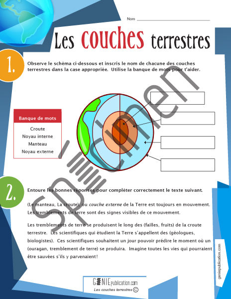 Géniepublication | Catalogue | Les couches terrestres