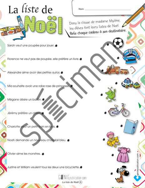 Géniepublication | Catalogue | La liste de Noël