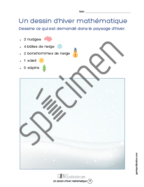Géniepublication | Catalogue | Un dessin d'hiver mathématique