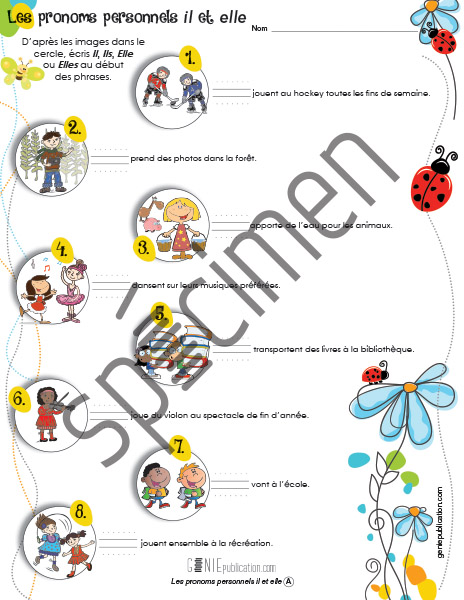 Géniepublication | Catalogue | Les pronoms personnels « il » et « elle