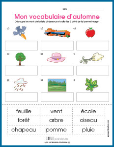 Géniepublication | Catalogue | Mon vocabulaire d'automne