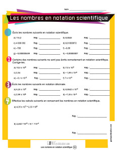 Géniepublication | Catalogue | Les nombres en notation scientifique