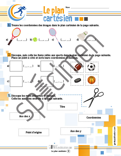 Géniepublication | Catalogue | Le plan cartésien