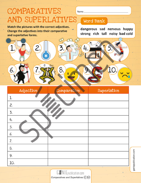 Géniepublication | Catalogue | Comparatives and Superlatives