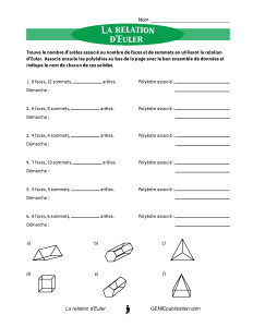 Géniepublication | Catalogue | La relation d'Euler