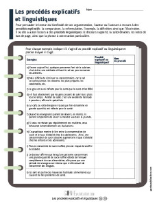 Géniepublication | Catalogue | Les procédés explicatifs et linguistiques