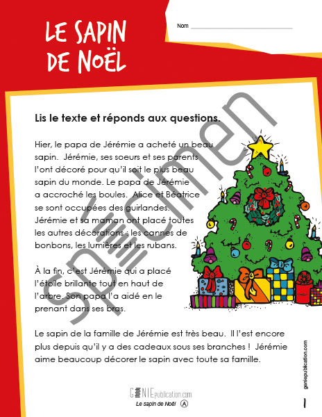 Géniepublication | Catalogue | Le sapin de Noël