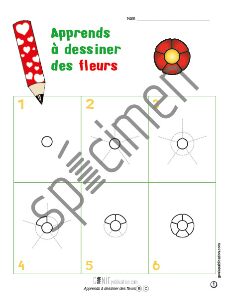 Géniepublication | Catalogue | Apprends à dessiner des fleurs