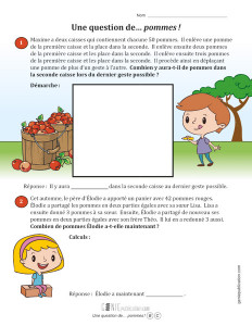 Géniepublication | Catalogue | Une question de... pommes